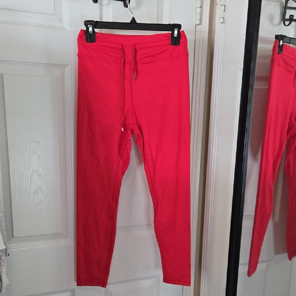 SHEIN | Pants & Jumpsuits | Shein Bright Red Leggings | Poshmark
